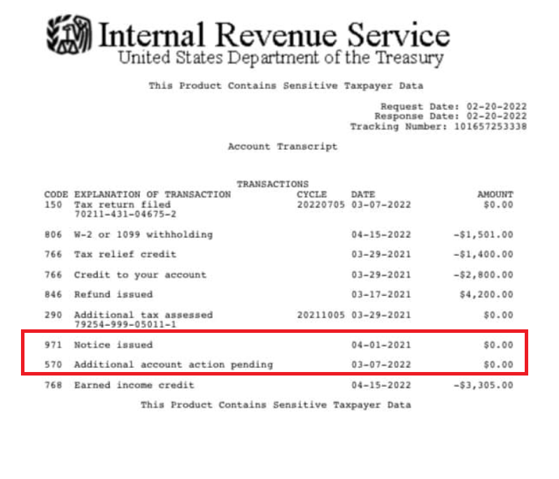 What Is Code 570 And 971 On My IRS Tax Transcript And Will It Delay Or what-is-code-570-and-971-on-my-irs-tax-transcript-and-will-it-delay-or