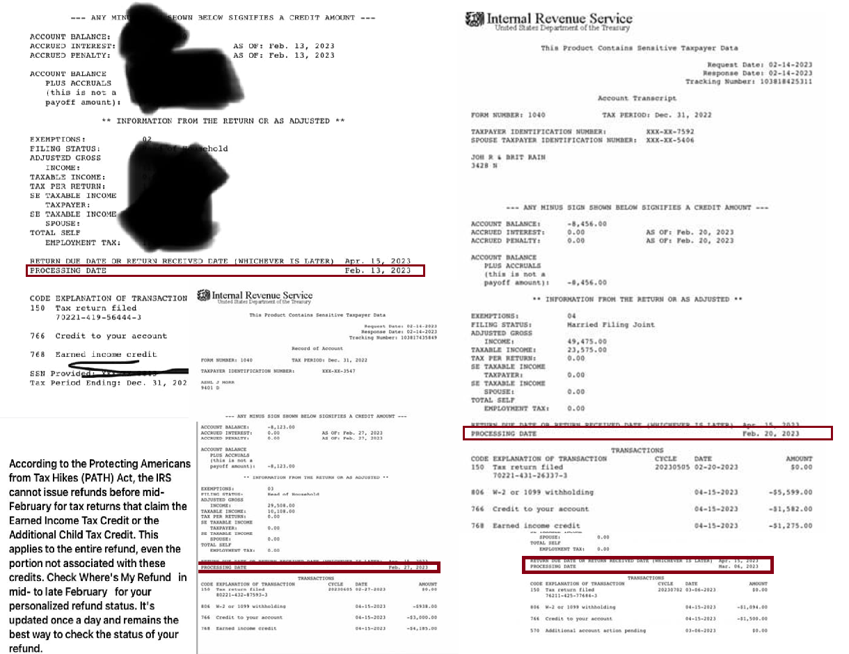 Processing Date And Transcript Cycle Codes For 2023 Refund Payment Processing Date And Transcript Cycle Codes For 2023 Refund Payment