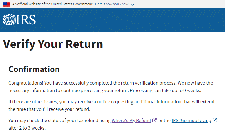 Verify Your Tax Return – IRS Identity Review Notice 5071C Processing ...